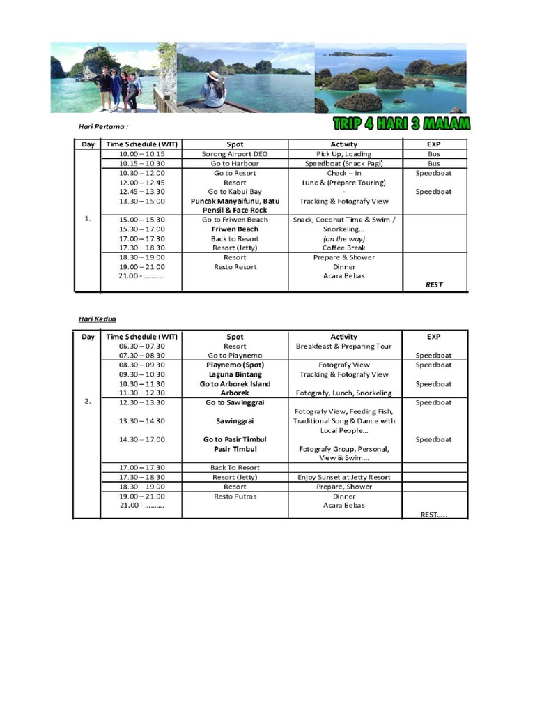 Brosur Raja Ampat | PDF