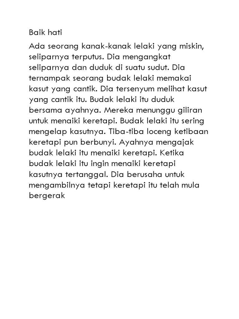 Karangan Baik Hati | PDF