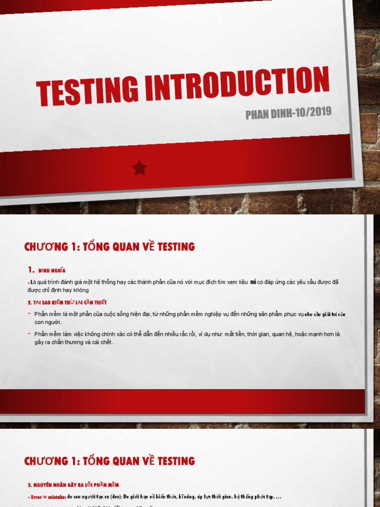 Testing Introduction | PDF