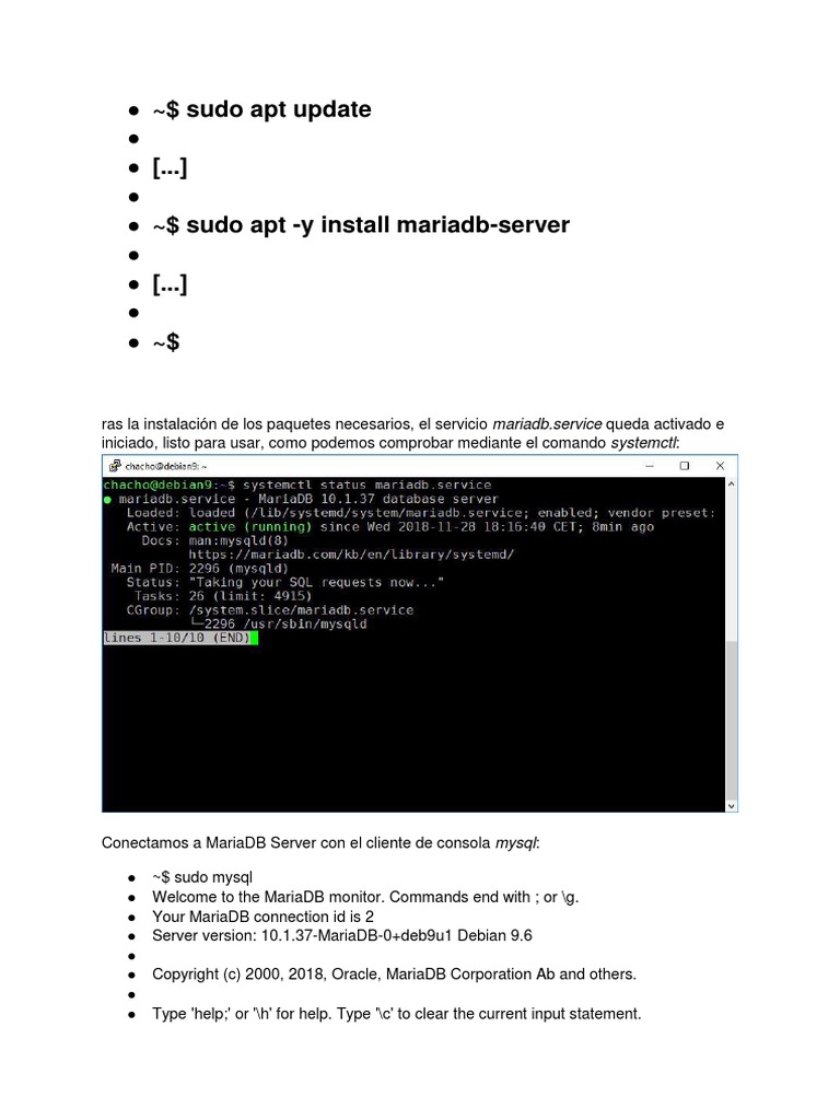 Install Mysql | PDF | Mi sql | Servidor (Computación)