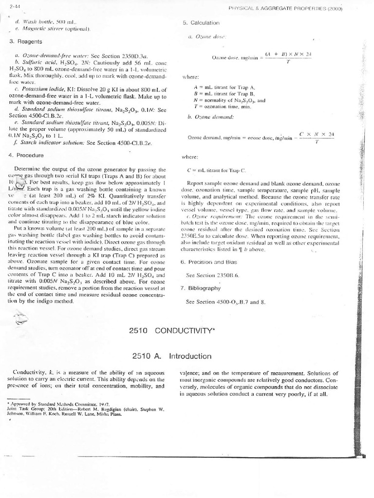 Standar Method-2510 Conductivity-1997 | PDF