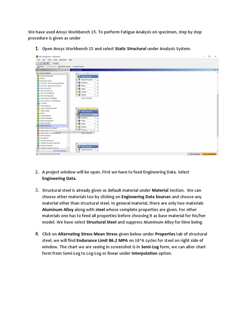 Ansys Fatigue Analysis Procedure Guide | PDF | Fatigue (Material) | Force