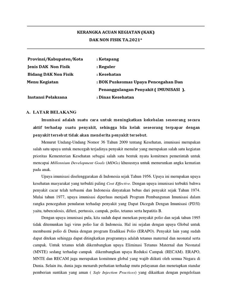 Kak Imunisasi 2021 | PDF | Pengembangan Diri | Kesehatan Holistik
