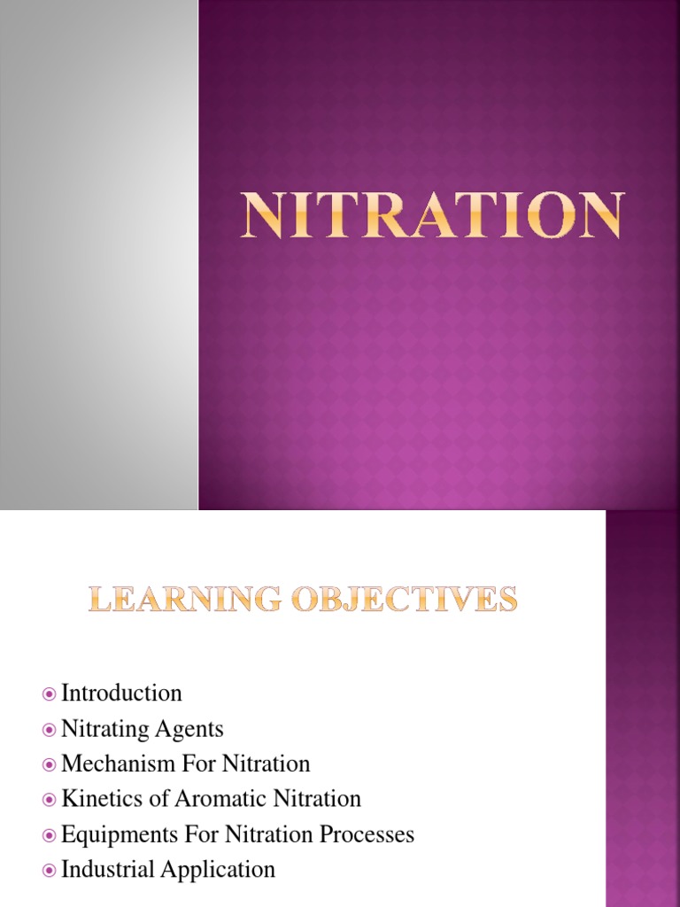 Kinetics and Mechanisms of Nitration | PDF | Nitric Acid | Chemical ...