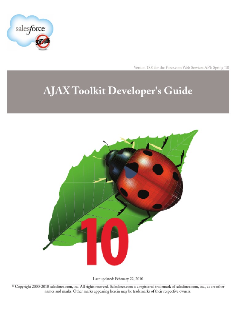 AJAX Toolkit Developer's Guide | PDF | Ajax (Programming) | Java Script