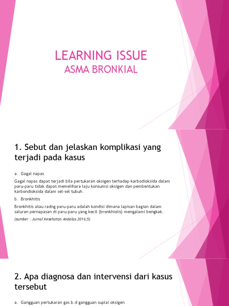 Komplikasi dan Terapi Asma Bronkial | PDF