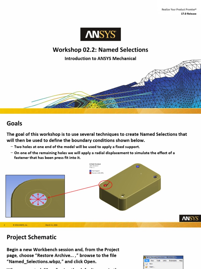 Mechanical Intro 17.0 WS02.2 Named Selections | PDF | Areas Of Computer ...
