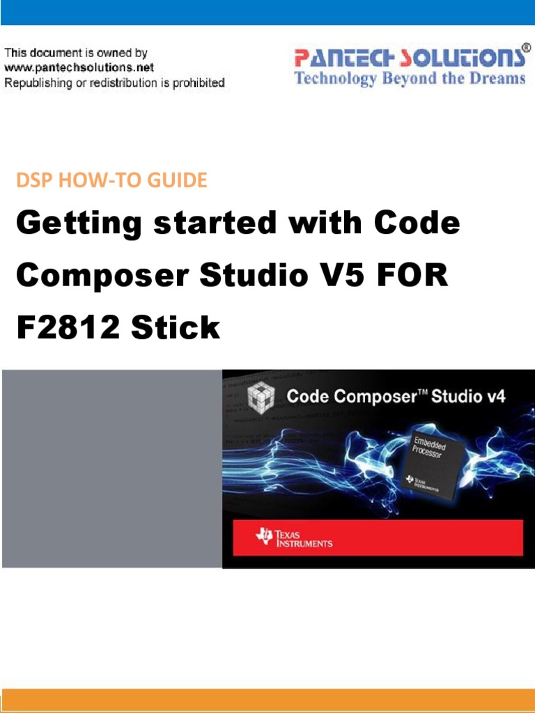 Getting Started With Code Composer Studio V5.5 For F2812 Stick | PDF | Command Line Interface ...