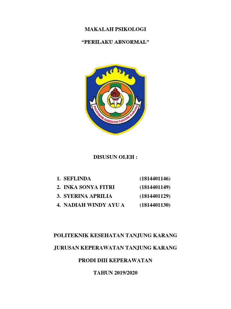 Contoh Perilaku Abnormal dalam Psikologi | PDF | Sains & Matematika