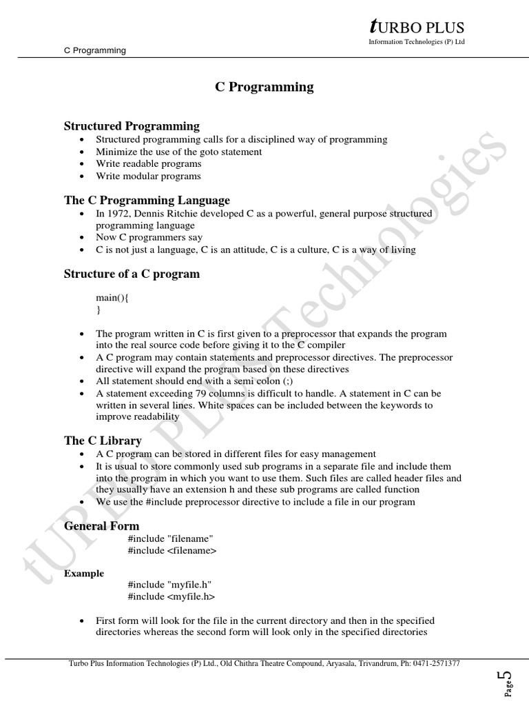 C Programming | Download Free PDF | Parameter (Computer Programming) | Subroutine