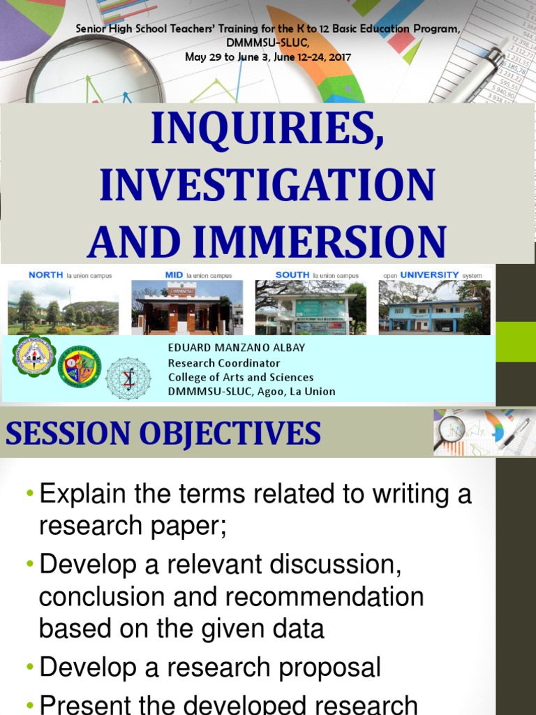 Inquiries, Investigation, Immersion - Eduard - Albay | PDF | Statistics ...