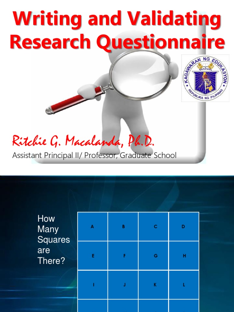 Validating Research Questionnaire | PDF | Questionnaire | Question