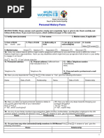 UNU P11 - Personal History Form | PDF | Academic Degree | Employment