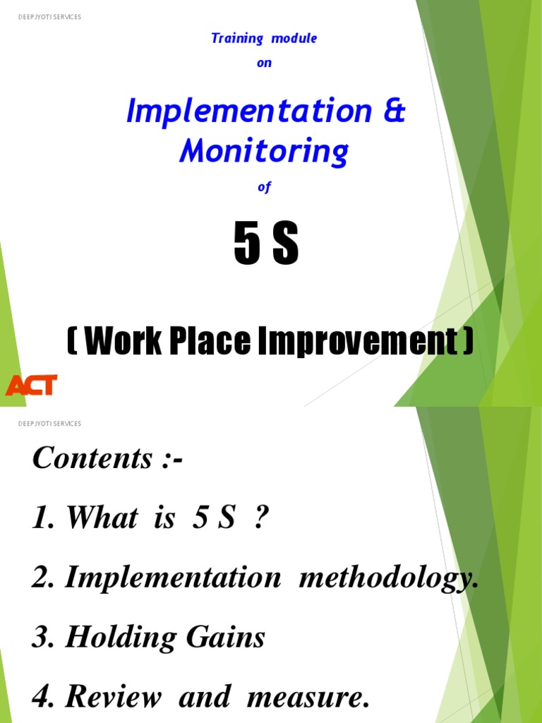 5S Training Module | PDF