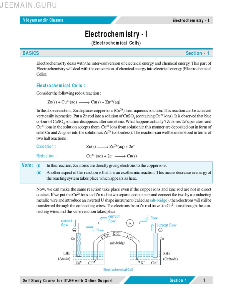 Electrochem 1 | PDF