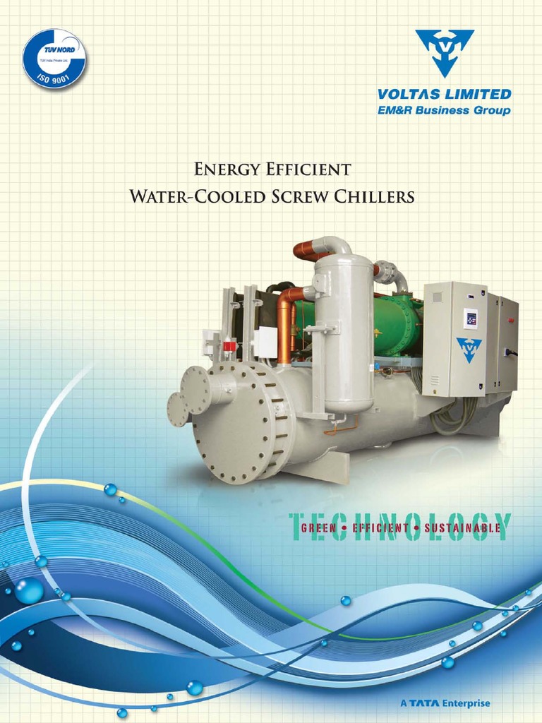 Energy Efficiency Water Cooled Screw Chiller PDF | PDF