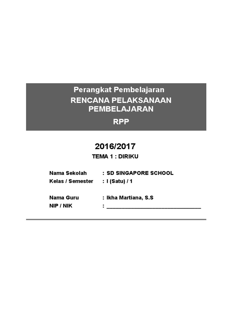 RPP KTSP 2006 | PDF