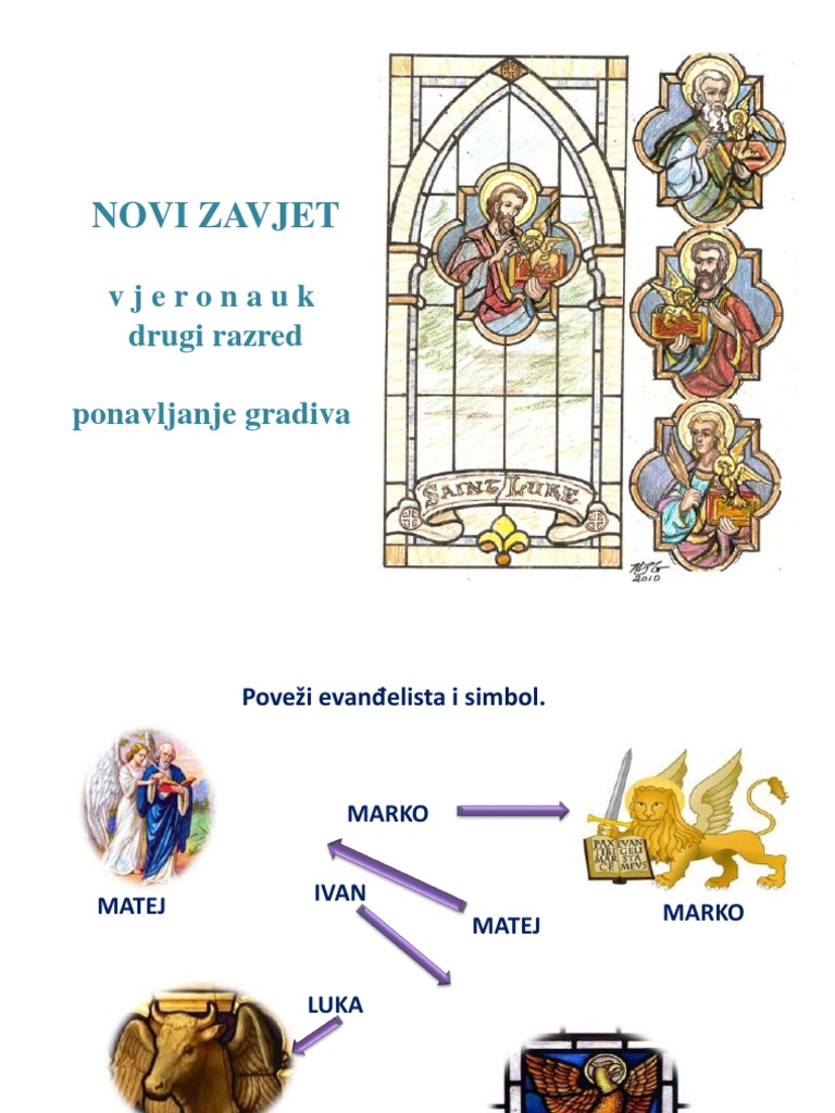 Novi Zavjet Ponavljanje Nastavne Cjeline Vjeronauk Drugi Razred Ucenje ...