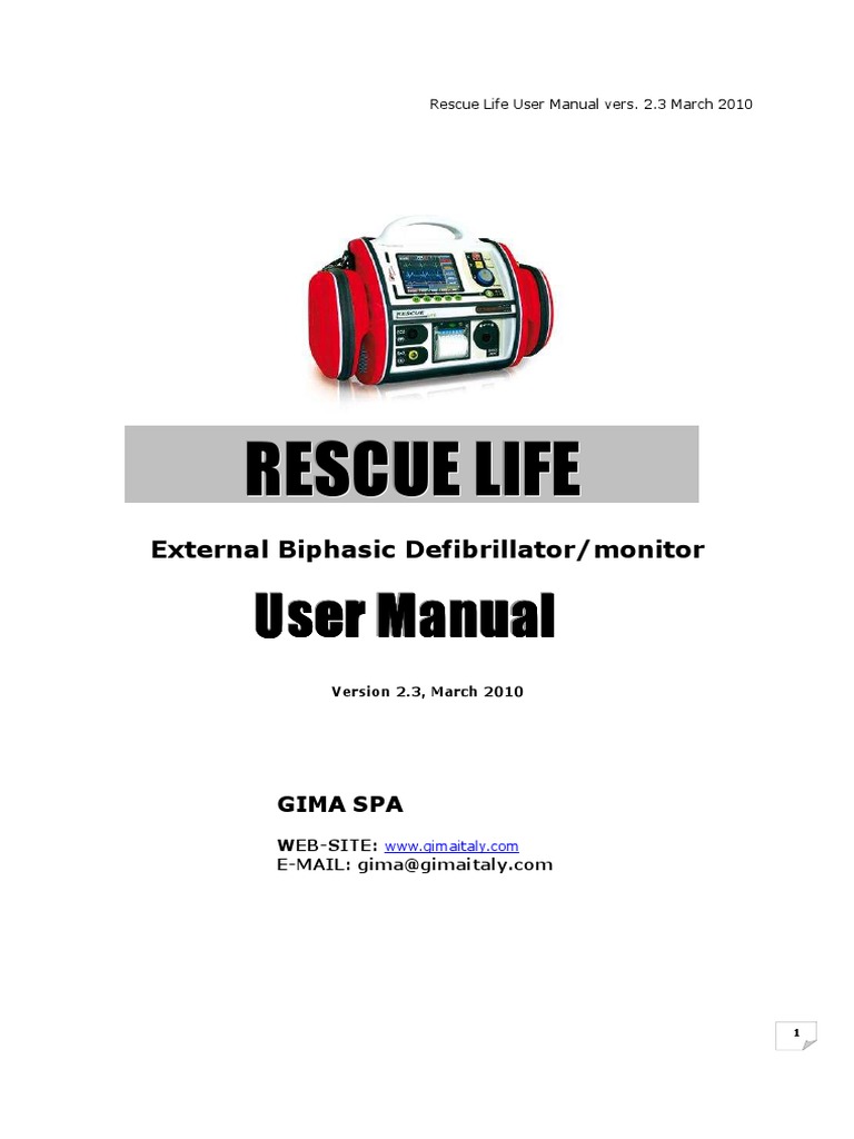 Rescue Life User Manual Guide | PDF
