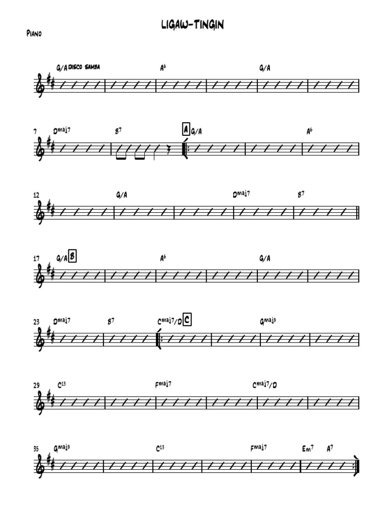 Ligaw Tingin - Piano - 2020-02-24 1419 - Piano | PDF