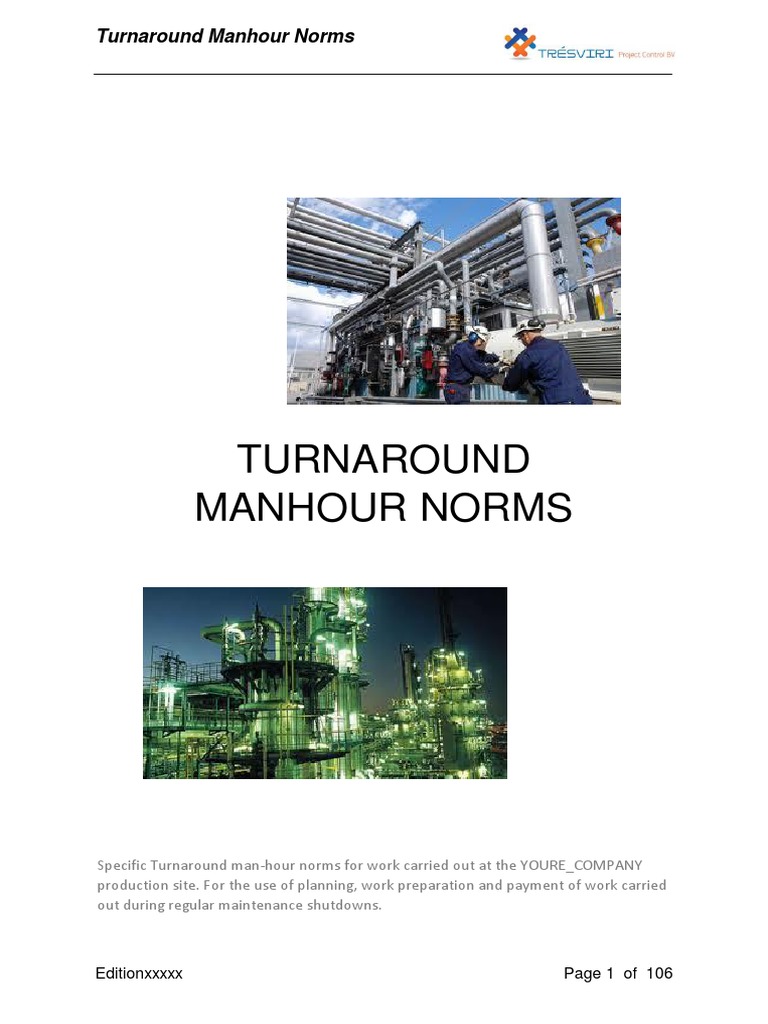 Turnaround Manhour Norms Guide | PDF