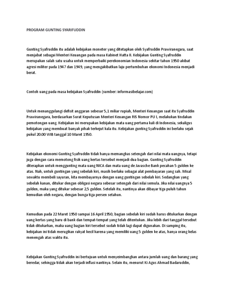 Sejarah | PDF | Pengelolaan Keuangan & Uang