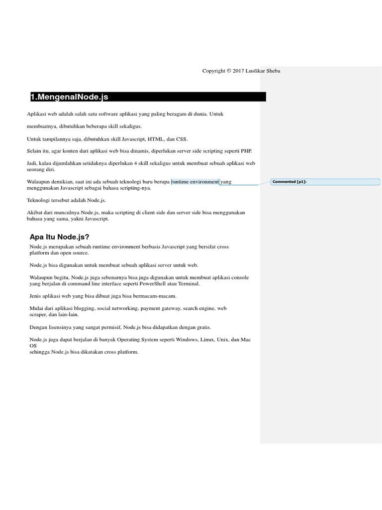3 Mengenal Dan Memulai Node Js | PDF
