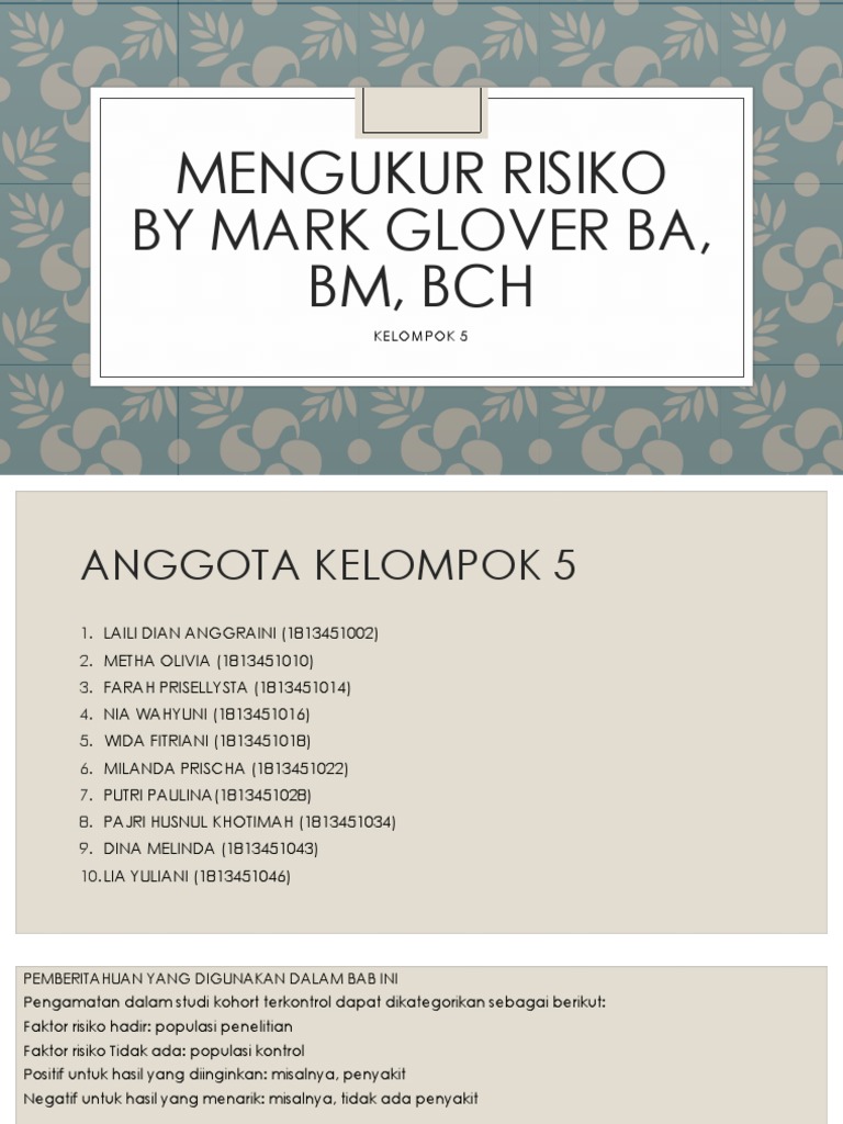 Risiko Absolut dan Relatif: Panduan Lengkap | PDF