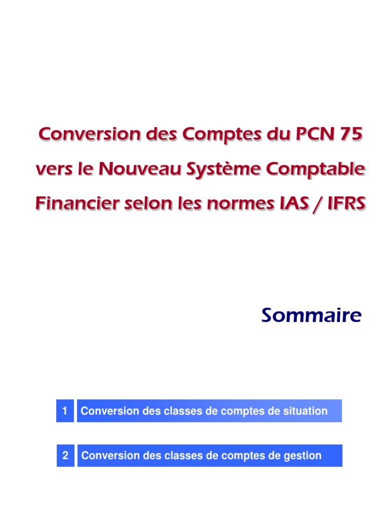 Conversion PCN SCF | PDF