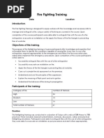 Fire Department Training Plan Template | PDF | Firefighter | Dangerous Goods