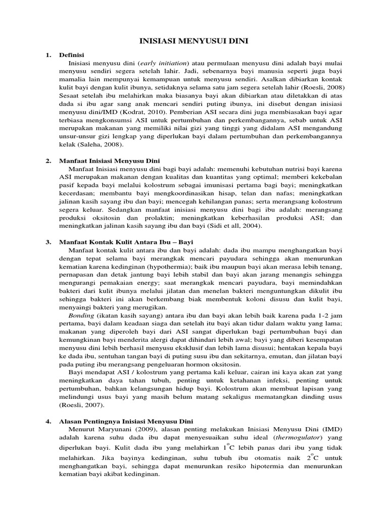 Inisiasi Menyusui Dini | PDF