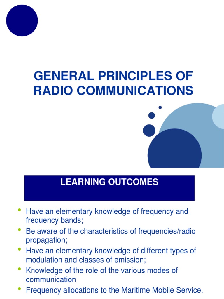 Unit 2 Principles of Radio Communication | High Frequency | Radio ...