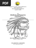 1ST Certificate of Recognition Coach Poster | PDF | Wellness