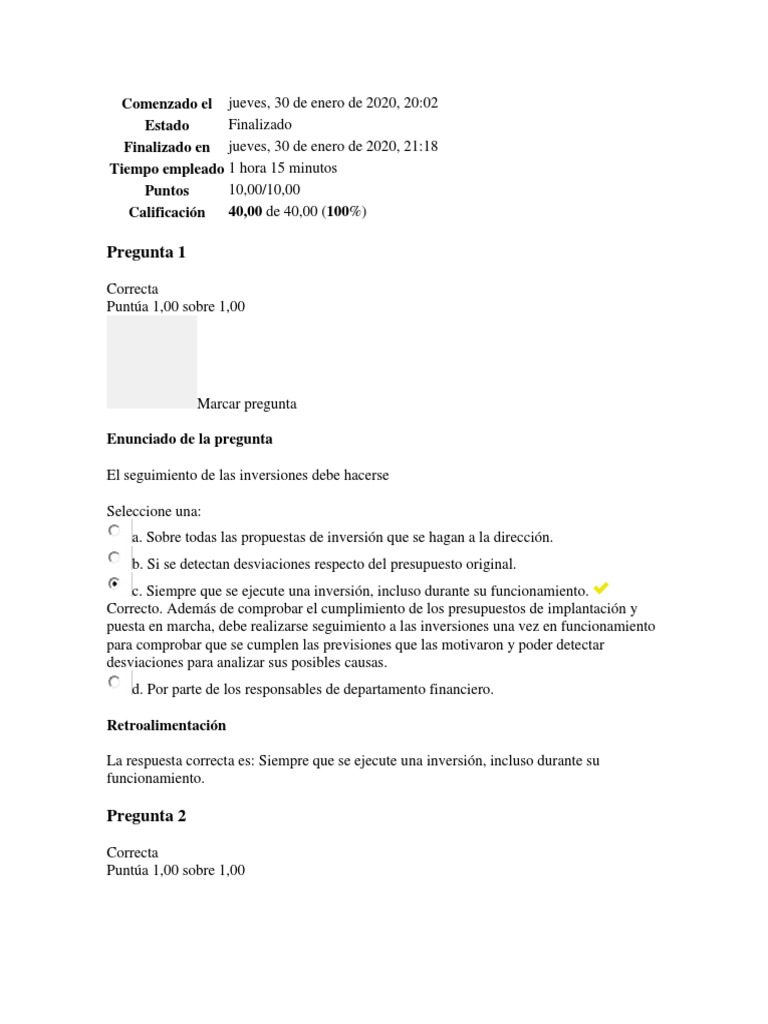 Examen Final Admis Finncier # 2 PDF | PDF