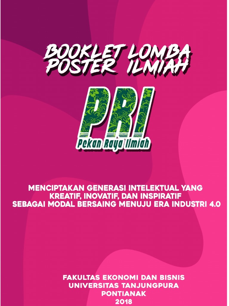 Booklet Lomba Poster Ilmiah | PDF