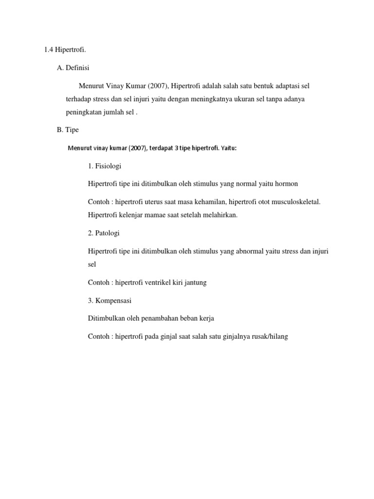 Hipertrofi | PDF | Kesehatan Holistik