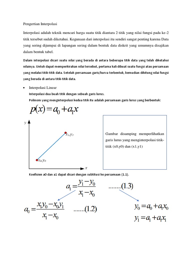 Interpolasi Linear | PDF | Pengelolaan Keuangan & Uang | Metode & Bahan ...