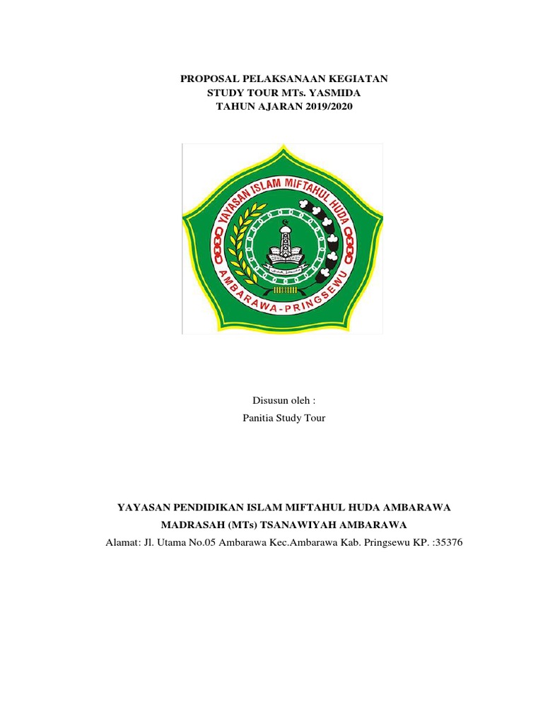 Proposal Study Tour | PDF