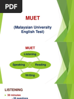 CEFR Aligned MUET Format 2025 | PDF