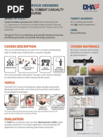 TCCC Skill Set Level 2024 | PDF | Clinical Medicine | Medical Specialties