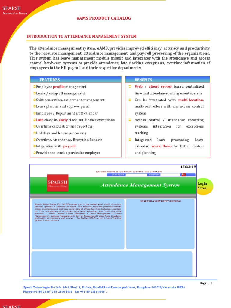Sparsh Attendance Management System | PDF | Oracle Database | Databases