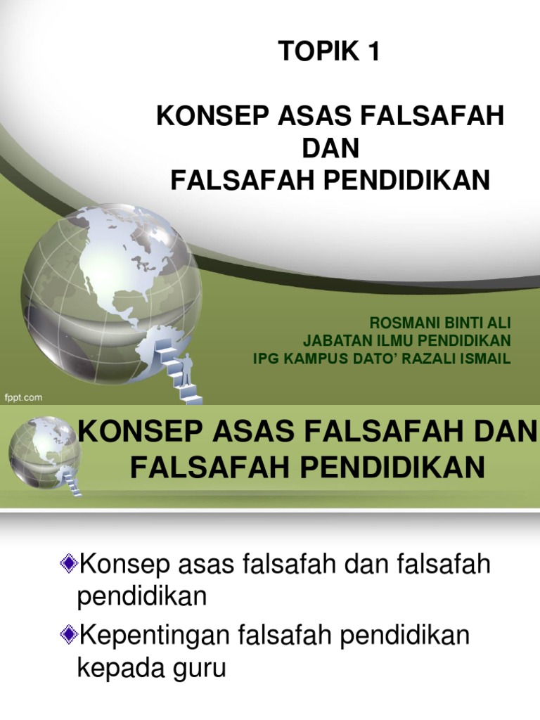 Topik 1 - Konsep Asas Falsafah Pendidikan-1 | PDF | Sains & Matematika