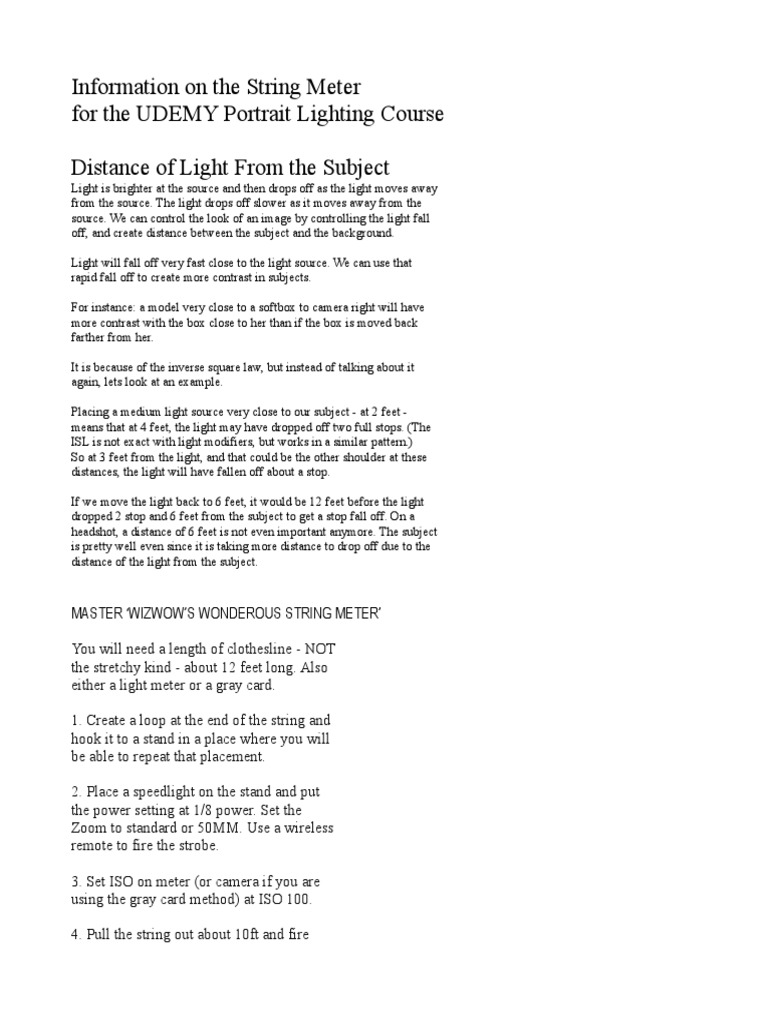 String Meter Information | PDF
