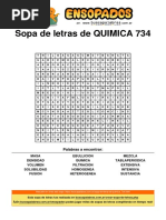 Sopa de Letras: Tabla Periódica | PDF | Elementos químicos | Tabla ...
