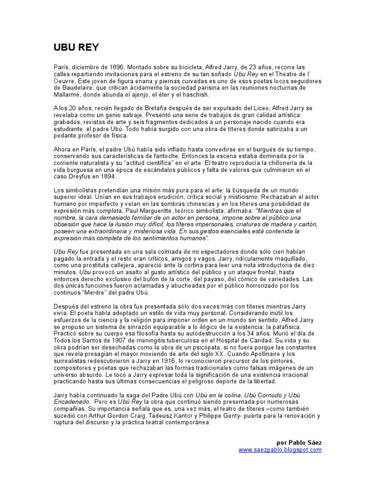 Ubu Rey | PDF