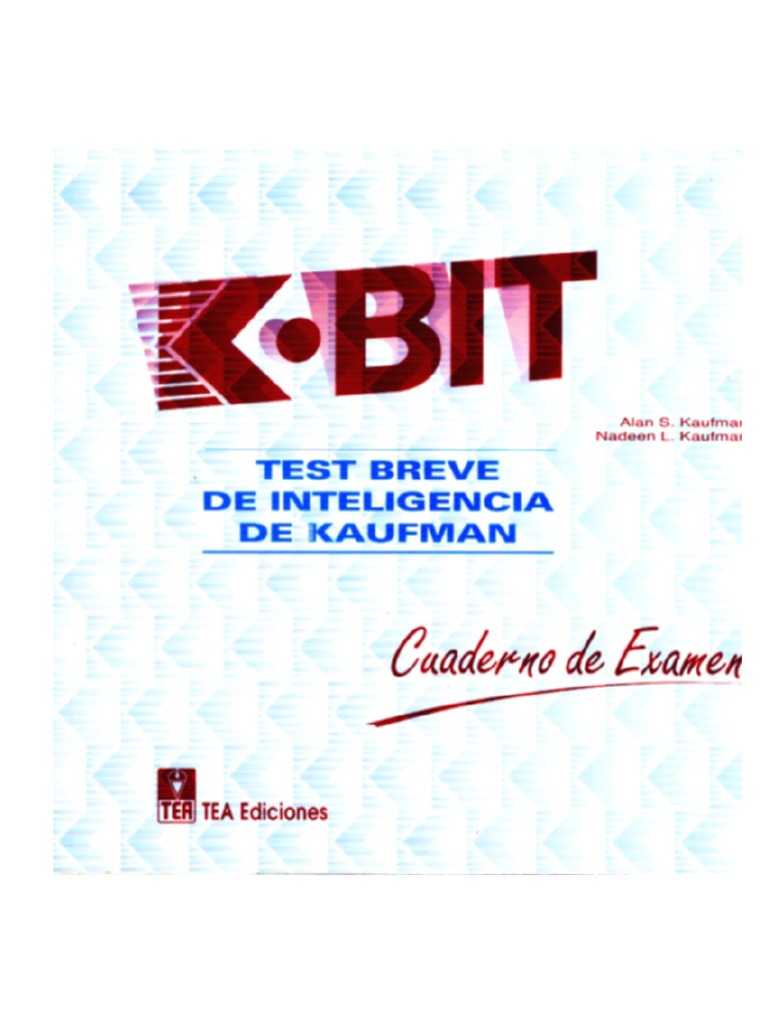 Kbit Vocabulario Expresivo | PDF