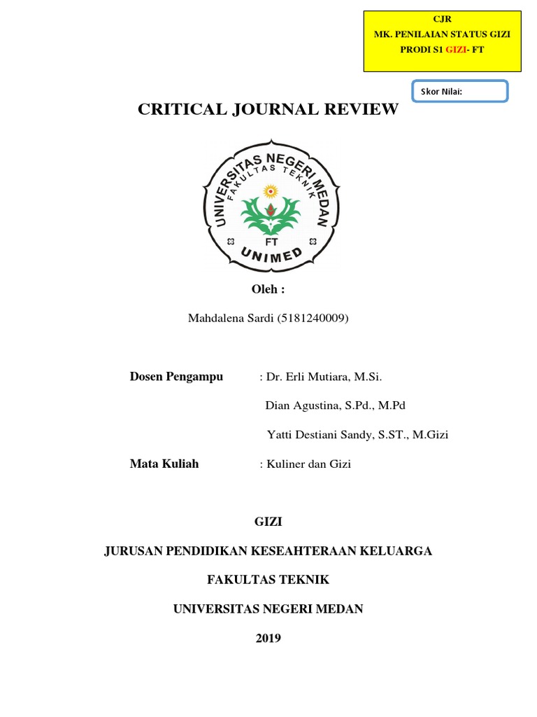 CRITICAL JOURNAL REVIEW Kuliner | PDF