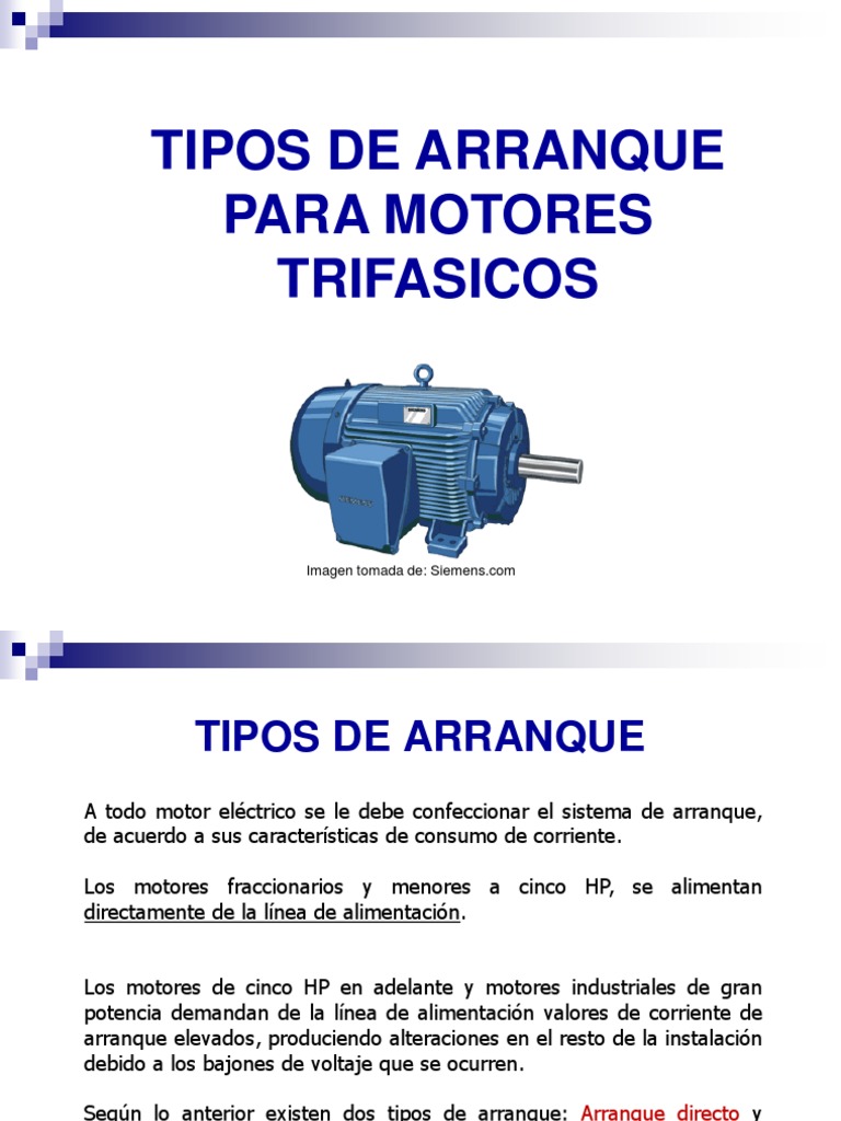 1 UNIDAD 1 TIPOS DE ARRANQUE - Arranque Directo | PDF