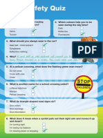 Road Safety Week-Quiz Question Sets - A, B, C, D | PDF | Traffic | Road ...