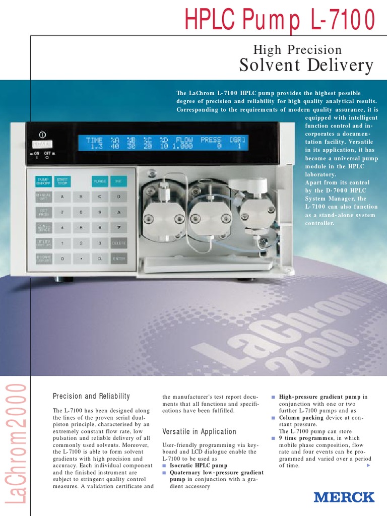 Hitachi HPLC PUMP L-7100